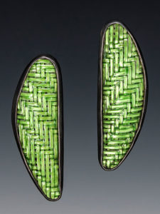 Earrings – Earwings #1 | Jeanie Pratt – Woven Metal Jewelry