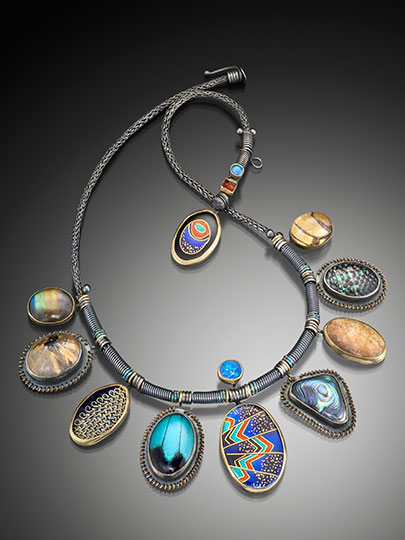 Necklaces – Mariposa | Jeanie Pratt – Woven Metal Jewelry