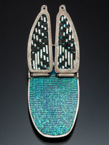 Brooches – Mimicry #10 | Jeanie Pratt – Woven Metal Jewelry
